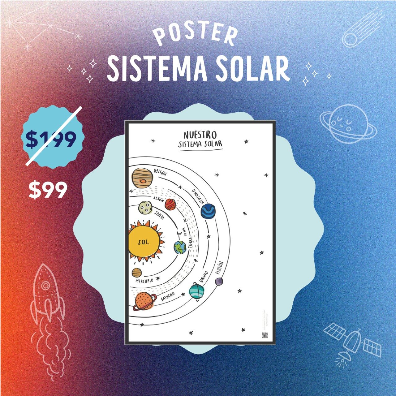 Poster Sistema Solar - Natalí Ruíz